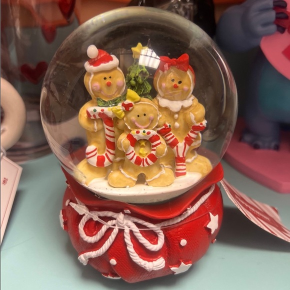Holiday | Festive Gingerbread Family Snow Globe | Poshmark